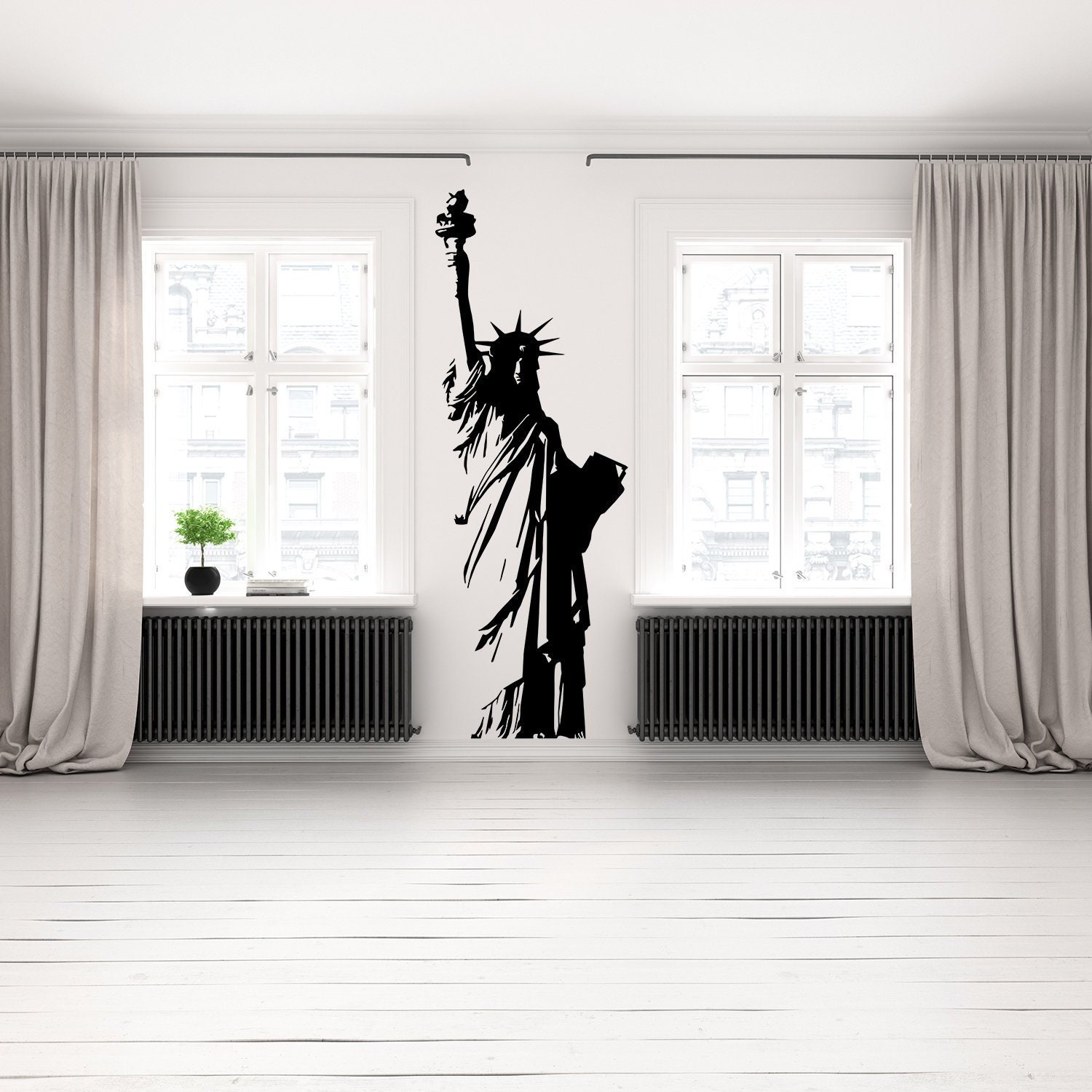 Paper Paper & Party Supplies A super cute Lady Liberty vinyl art print ...