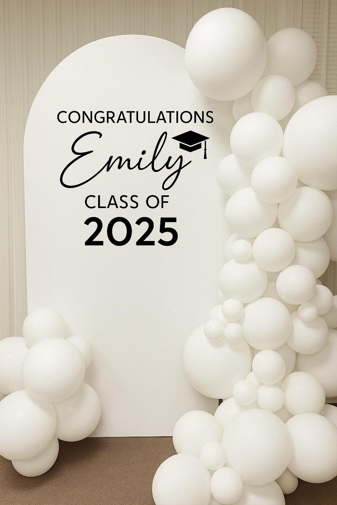 Graduation Decal 2025 | Personalized Graduation Sticker for Balloon ...