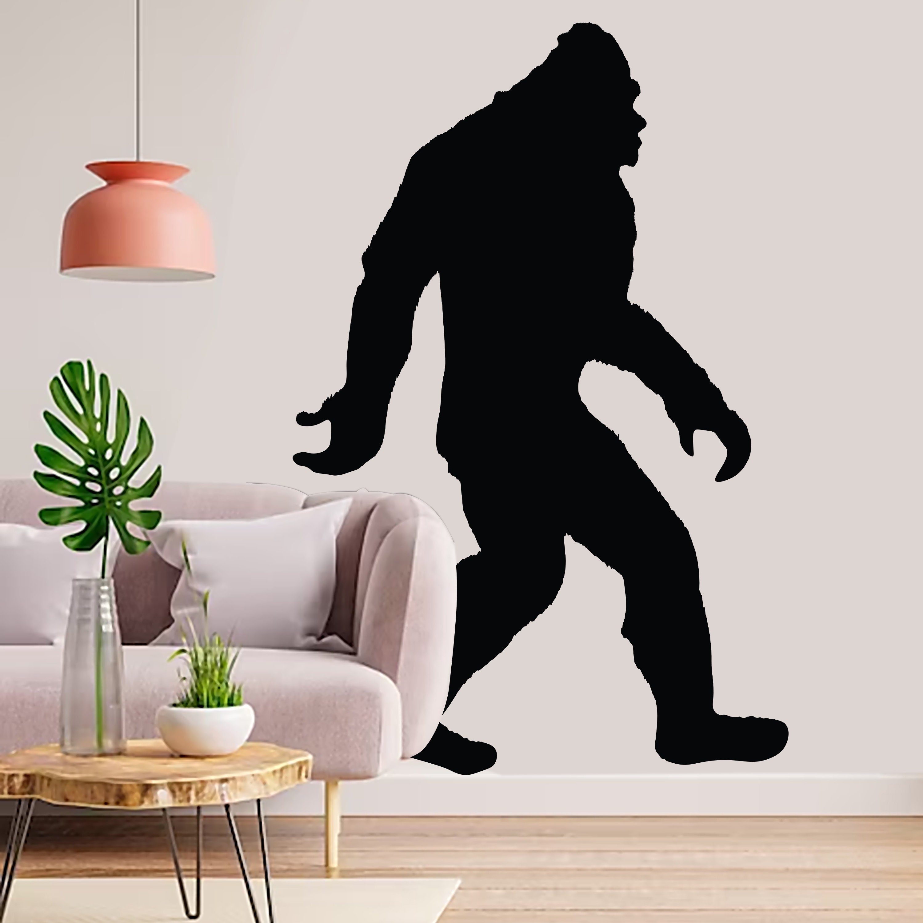 Big Foot Sasquatch Gifts Sticker - Funny Bigfoot Yeti Vinyl Wall Decal ...