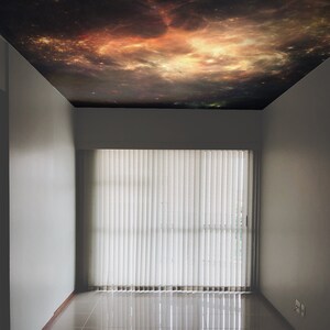 Space Theme Ceiling Vinyl Sticker - Star the Universe Galaxy Art Decor ...