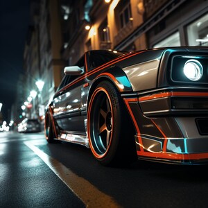 Car Body Vinyl Thin Line Stickers - Geometric Peel-and-stick Auto Side ...