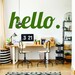 Hello Vinyl Sticker Welcome Front Wall Text Art Decal Door - Etsy