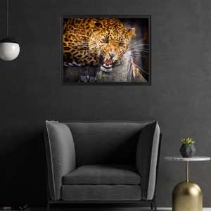 Jaguar Wall Poster - Wild Leopard Decor Print - Bedroom Jungle Cheetah ...