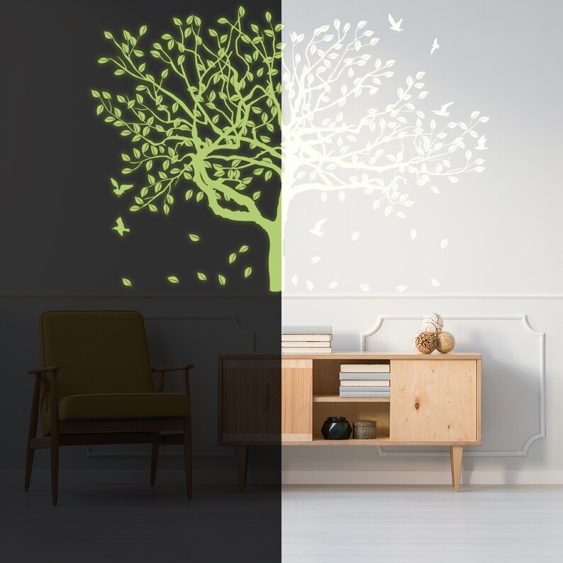 Glow in the Dark Wall Vinyl Sticker Art Luminescent Neon - Etsy