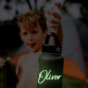 Personalised Vinyl Name Decals - Personalized Glow in the Dark Label ...