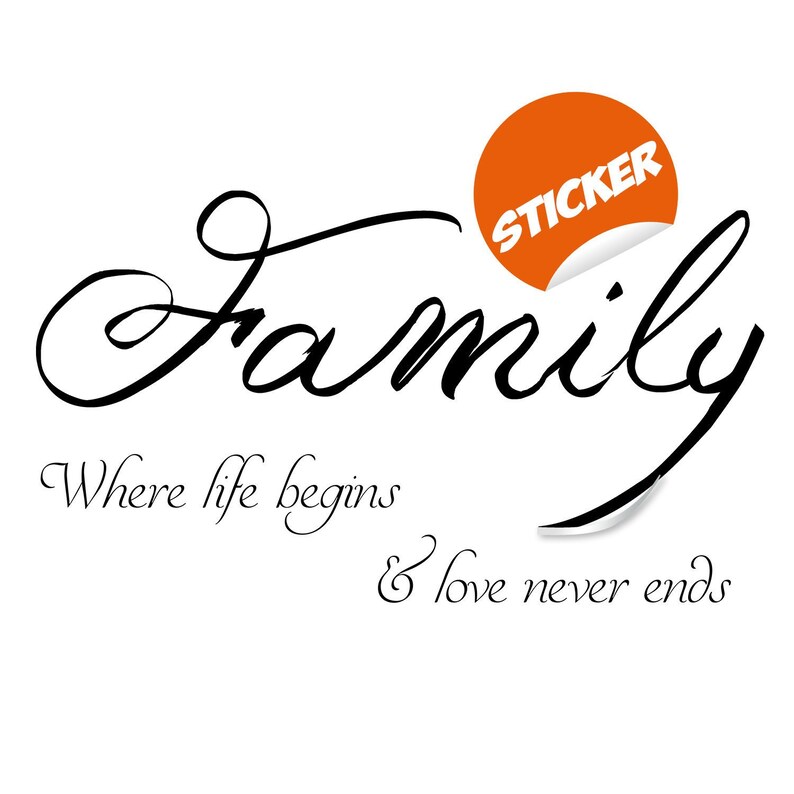 Family Quote Wall Sticker Love Sign Decor Vinyl Decal Room - Etsy