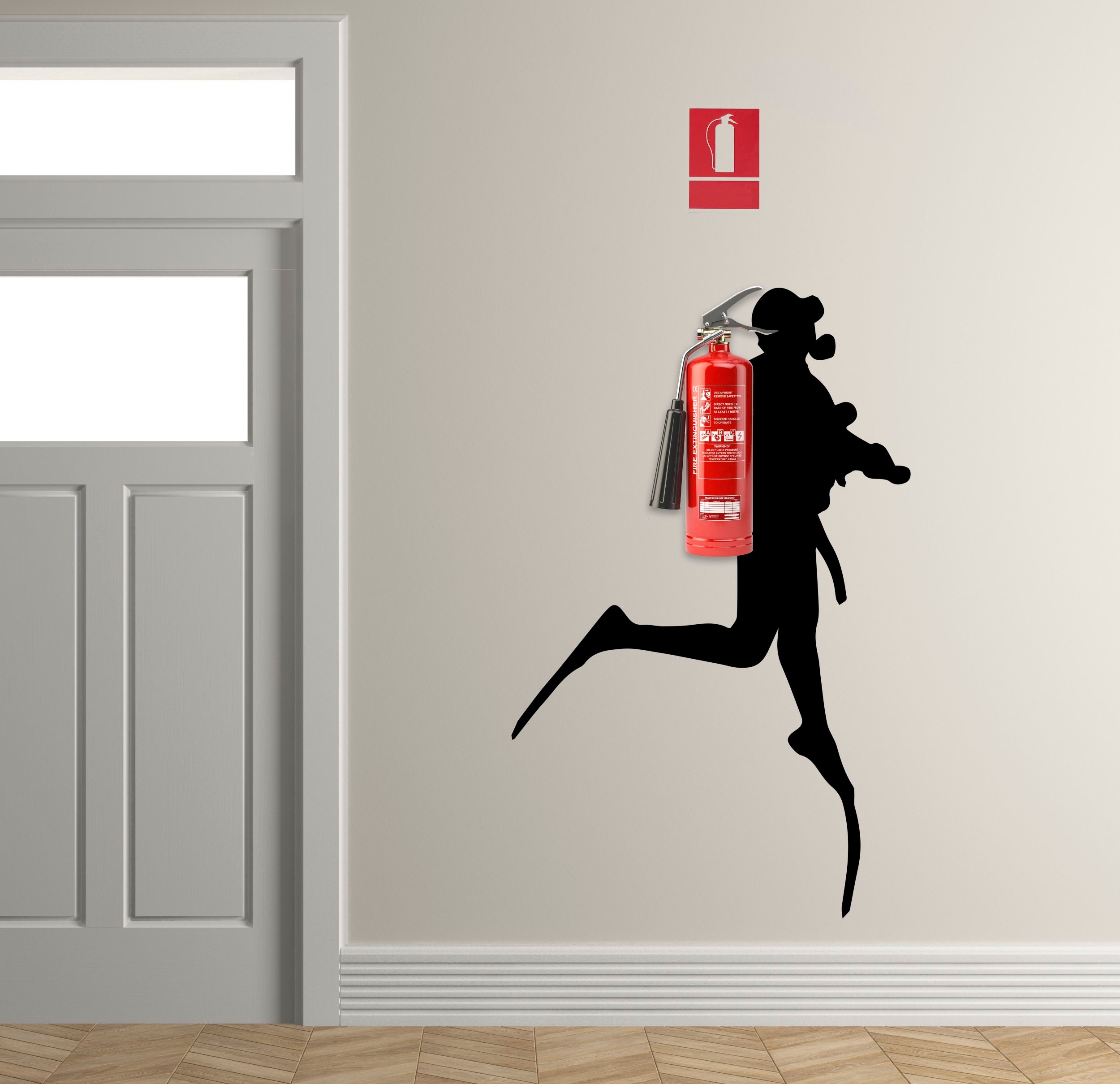 Scuba Diver Wall Sticker Fire Extinguisher Deep Dive | Etsy