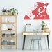 Banksy Thinking Monkey Wall Sticker - Vinyl Art Print Dj Waterproof ...