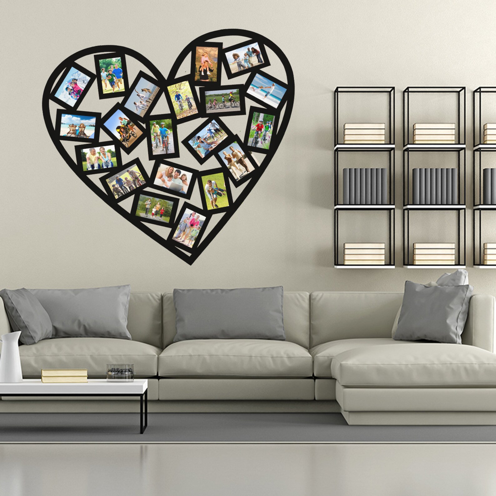 Picture Frame Wall Sticker - Photo Frames Vinyl Decal - Polaroid Family ...