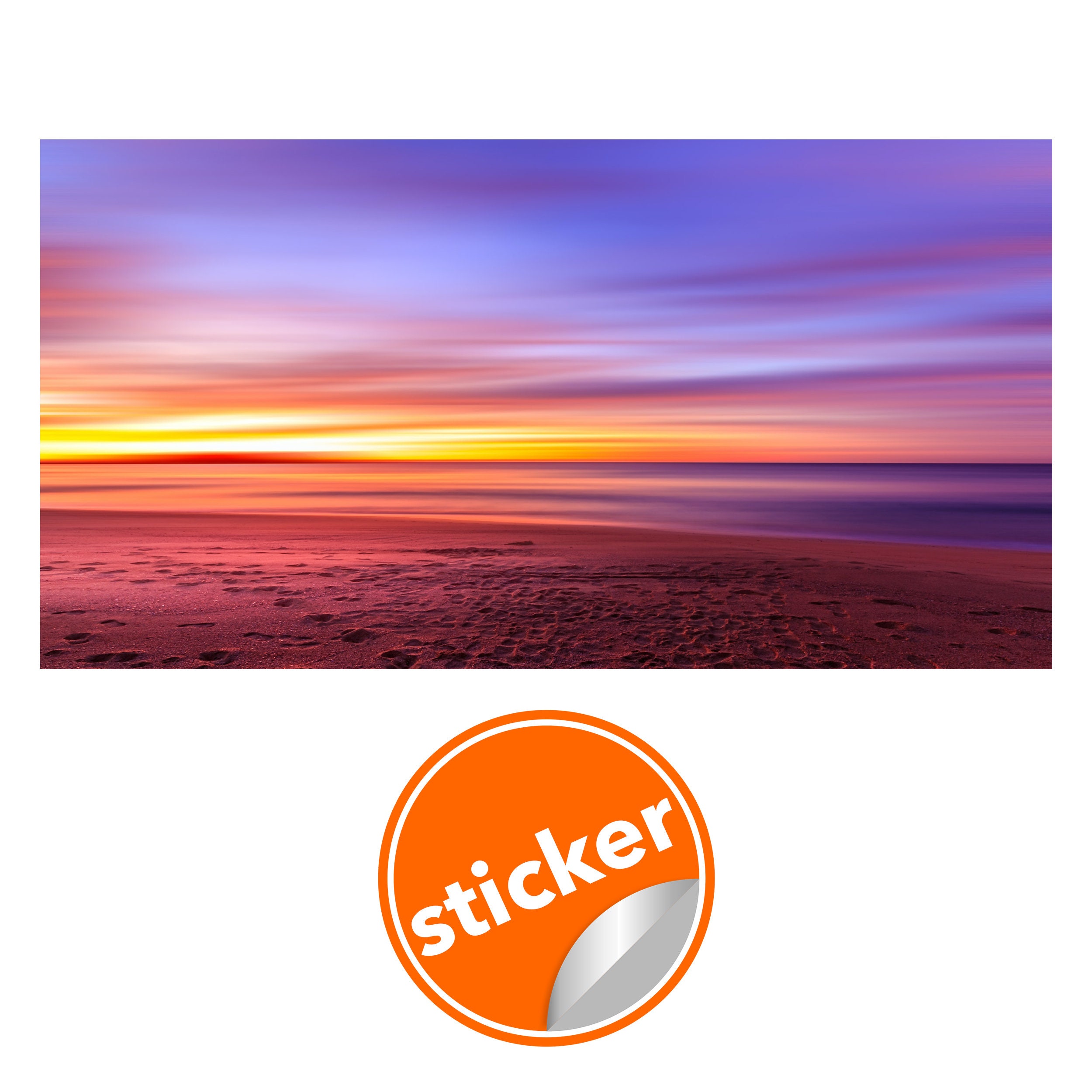 Sunset Wallpaper Decals - Peel Stick Nature Photo Self Adhesive Mural ...