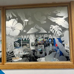 Custom Glass Etched Vinyl Sticker - Etch Door Frosty Window Blurry ...