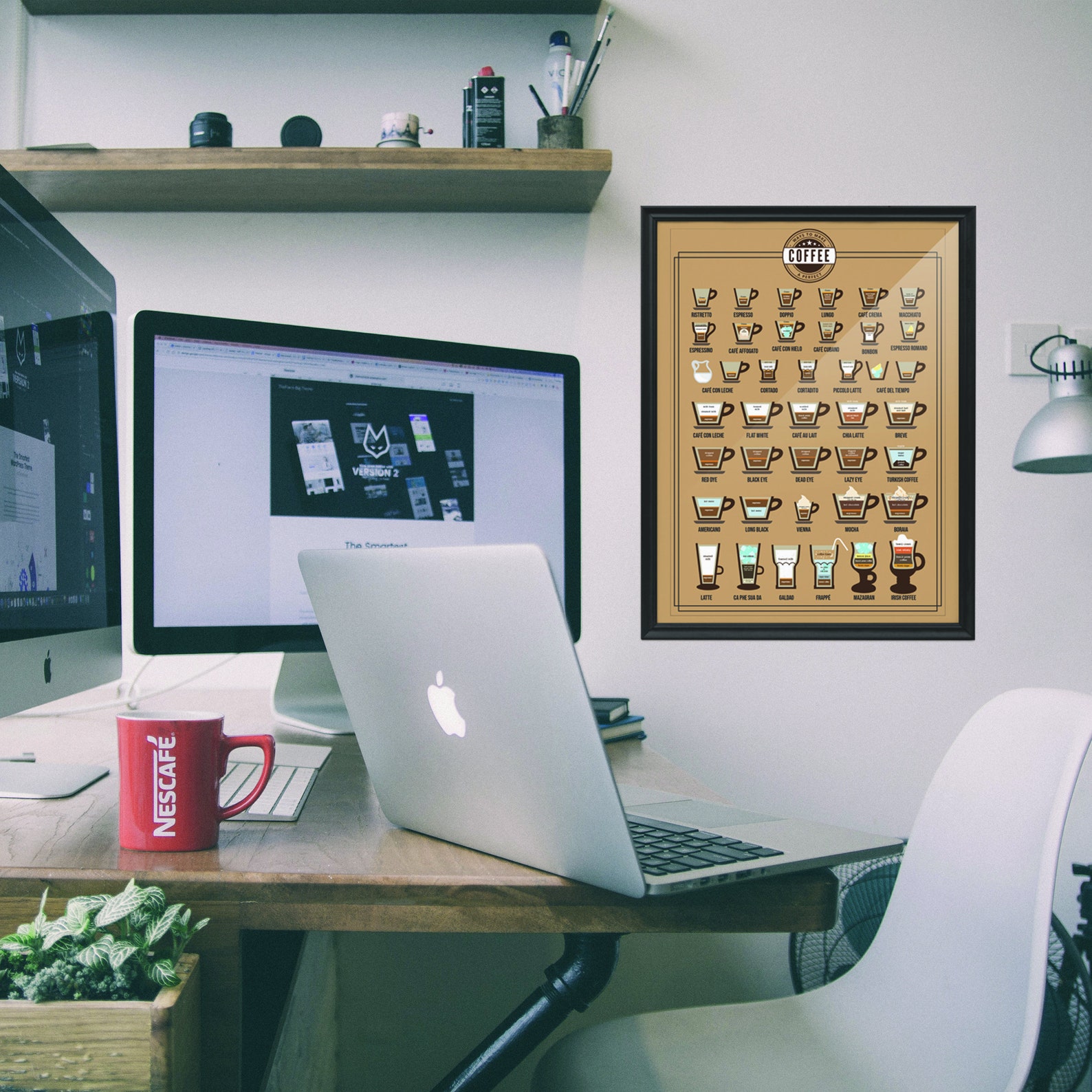 Coffee Wall Decor Art Poster Cafe Bar Kitchen Coffe Fan - Etsy