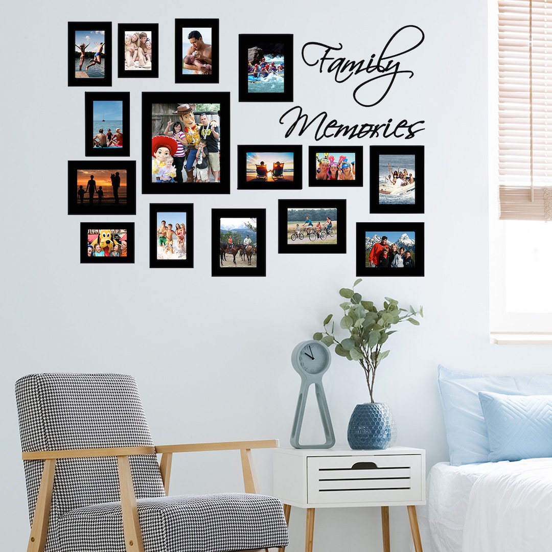 Wall Frame Sticker - Picture Frames Stickers - Photo Vinyl Decals ...