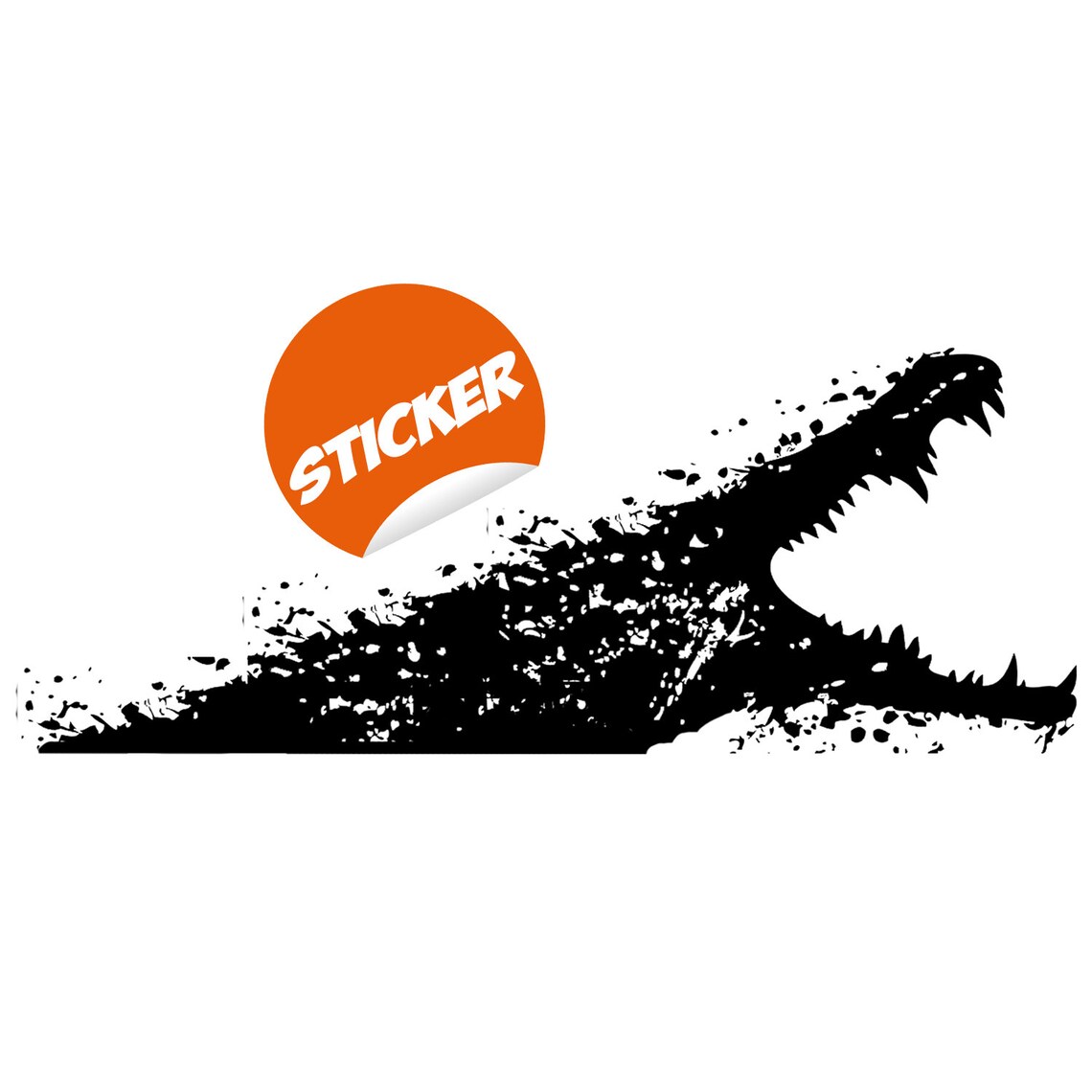 Aligator Wall Sticker Gator Vinyl Decal Boy or Girl Cut - Etsy