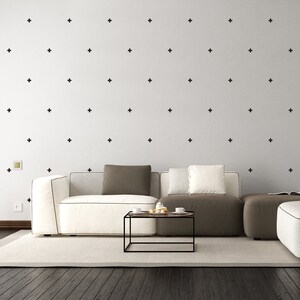 50x Cross Sticker Vinyl Wall Decor - the Adhesive Home Decal Crossing ...