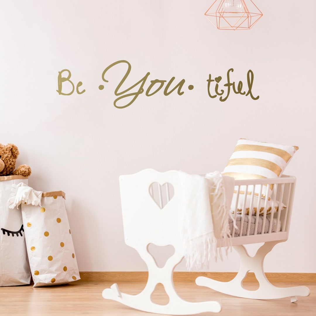 Beautiful Quote Wall Sticker - Be You Own Kind of Tiful Beyoutiful Art ...
