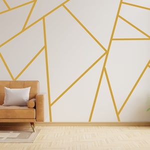 Thin Line Stickers - Geometric Peel and Stick Stripe Wall Decals for ...