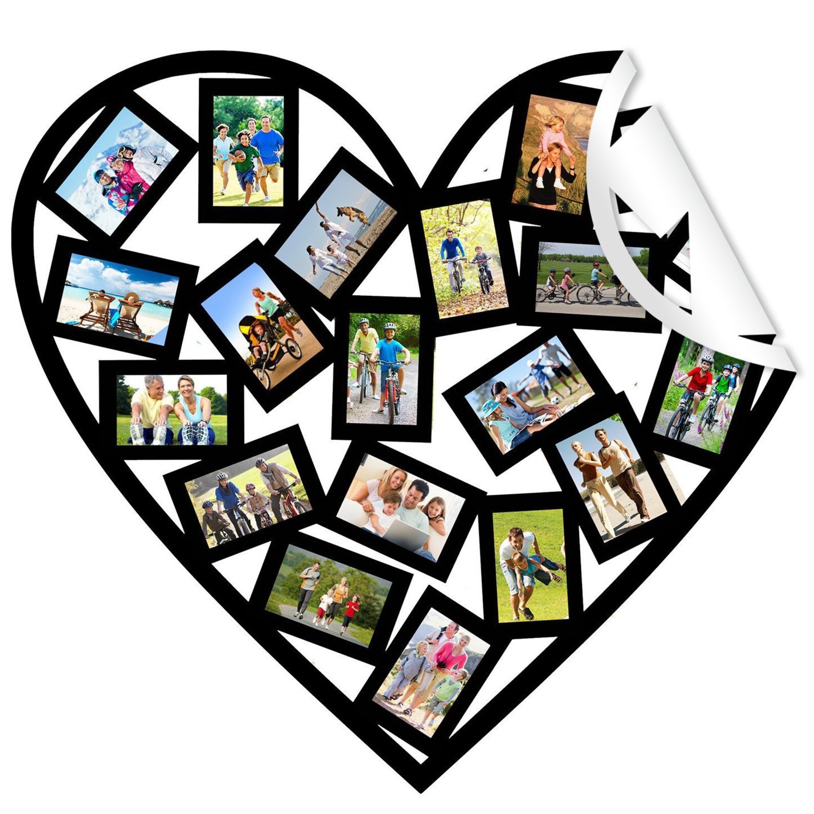 Picture Frame Wall Sticker - Photo Frames Vinyl Decal - Polaroid Family ...