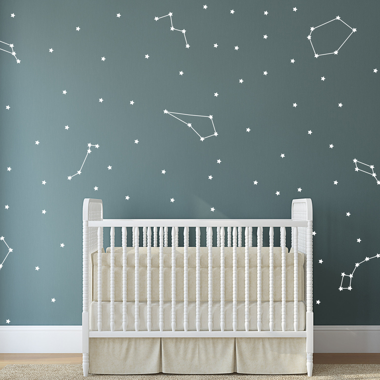 Constellations Vinyl Wall Stickers - Zodiac Star Space Ceiling Art ...