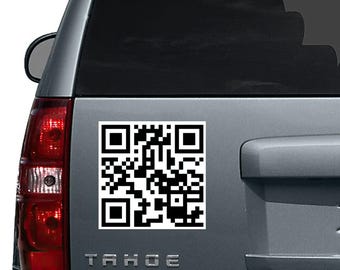 Custom QR Code Vinyl Decal for Business - Etsy UK