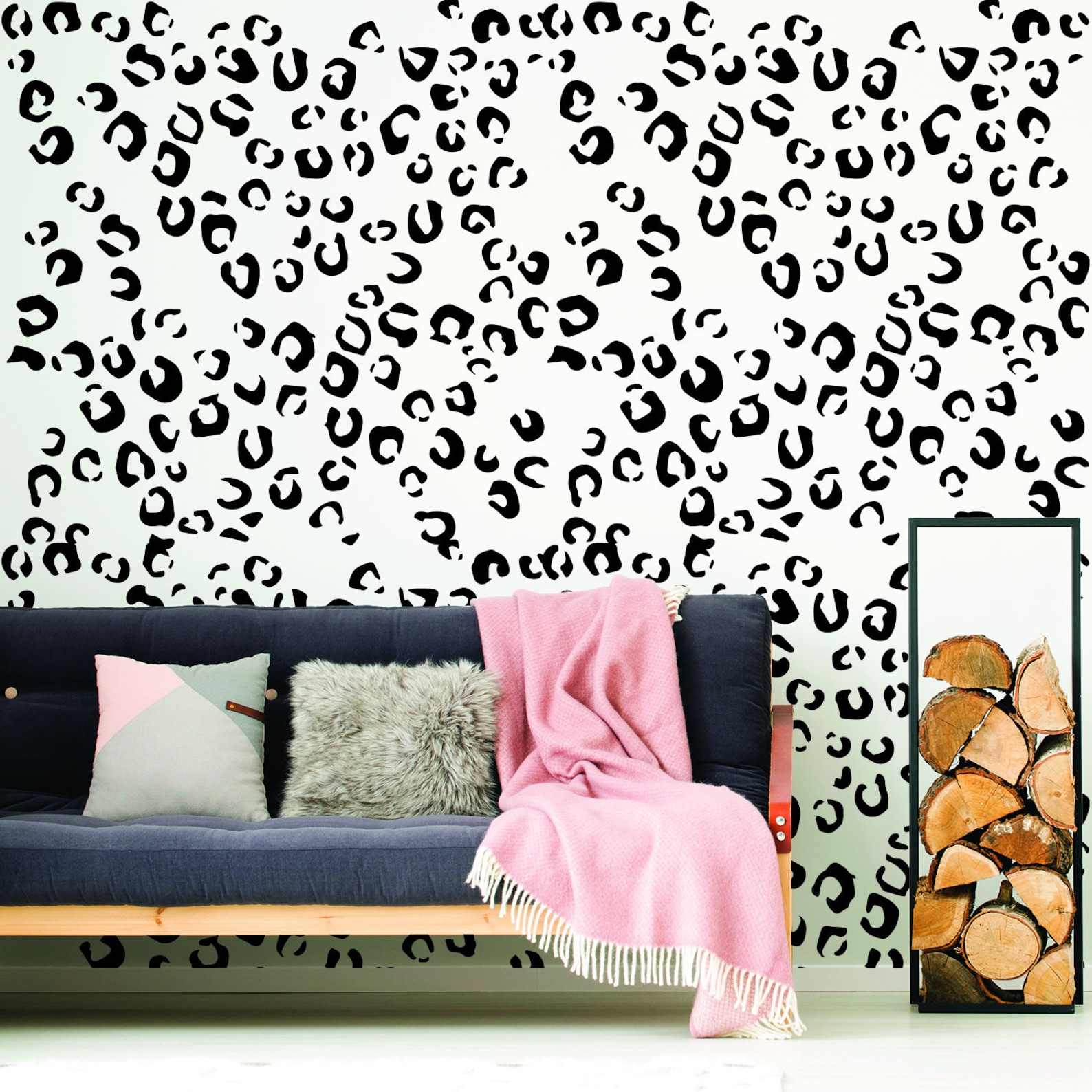 50x Leopard Animal Skin Sticker - Pack of Cheetah Skins Print Decal ...
