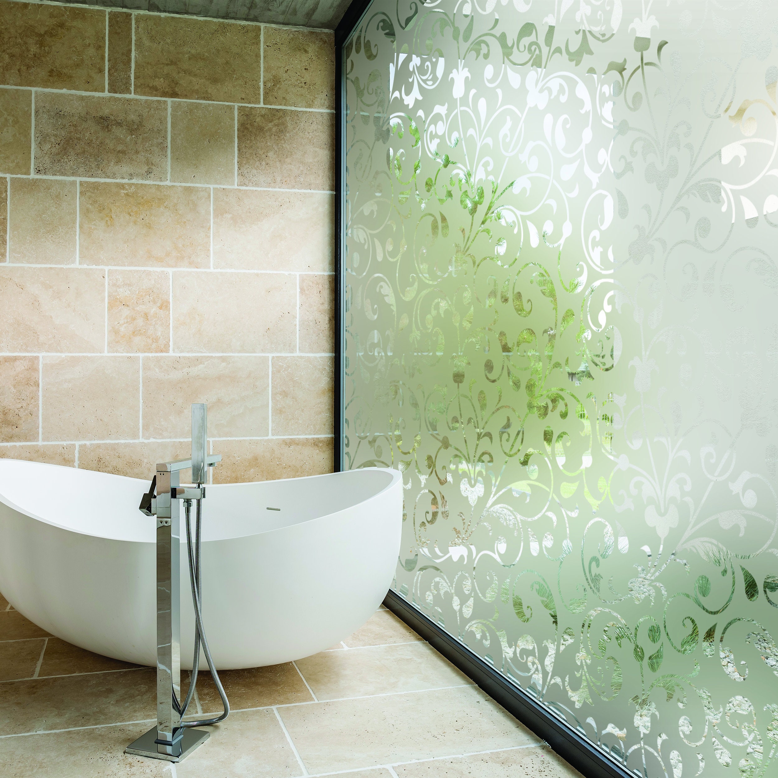 Frosted Film Wow Sticker - Frosted Window Vinyl Decal - Frost Glass ...