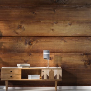 Wallpaper Wood Effect Self Adhesive Vinyl Stickers - Brown Sticky Panel ...