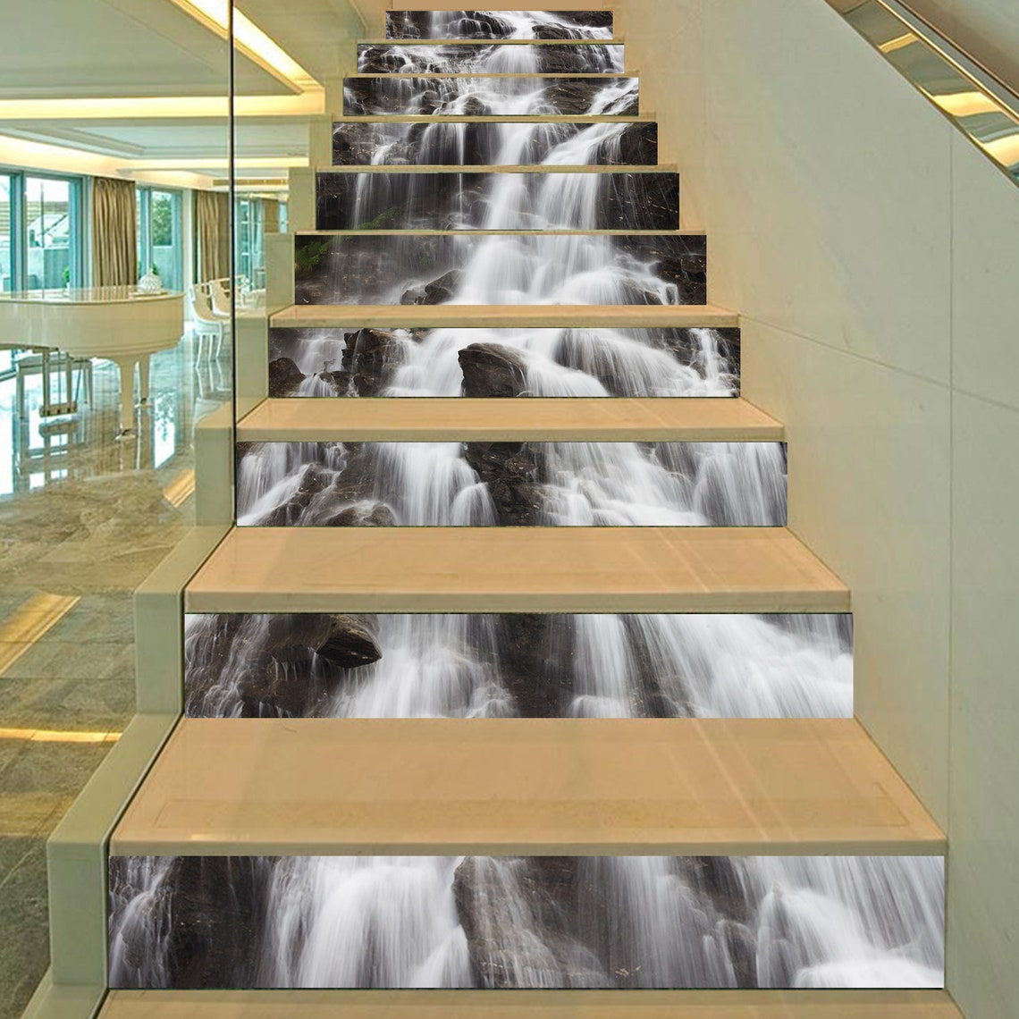 Stair Riser Vinyl Decals Stairs Risers Stickers 3d Stick | Etsy