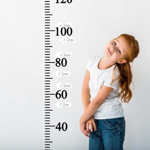 Centimeters Growth Chart Ruler Vinyl Wall Decal - DIY Child Height ...