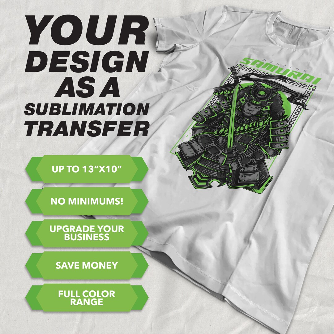 Custom Heat Sublimation Transfer - Iron Vinyl Paper for Ready to Print ...