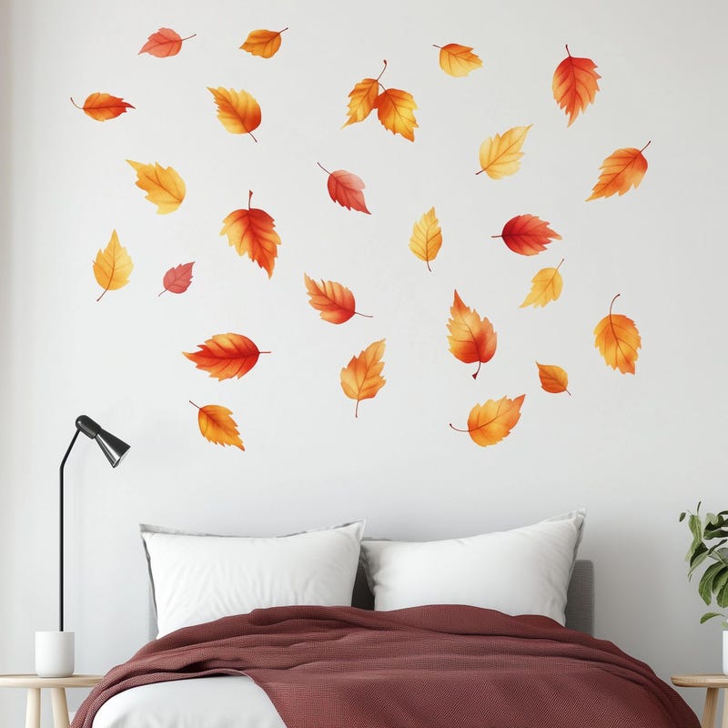 Leaf Wall Decal - Etsy