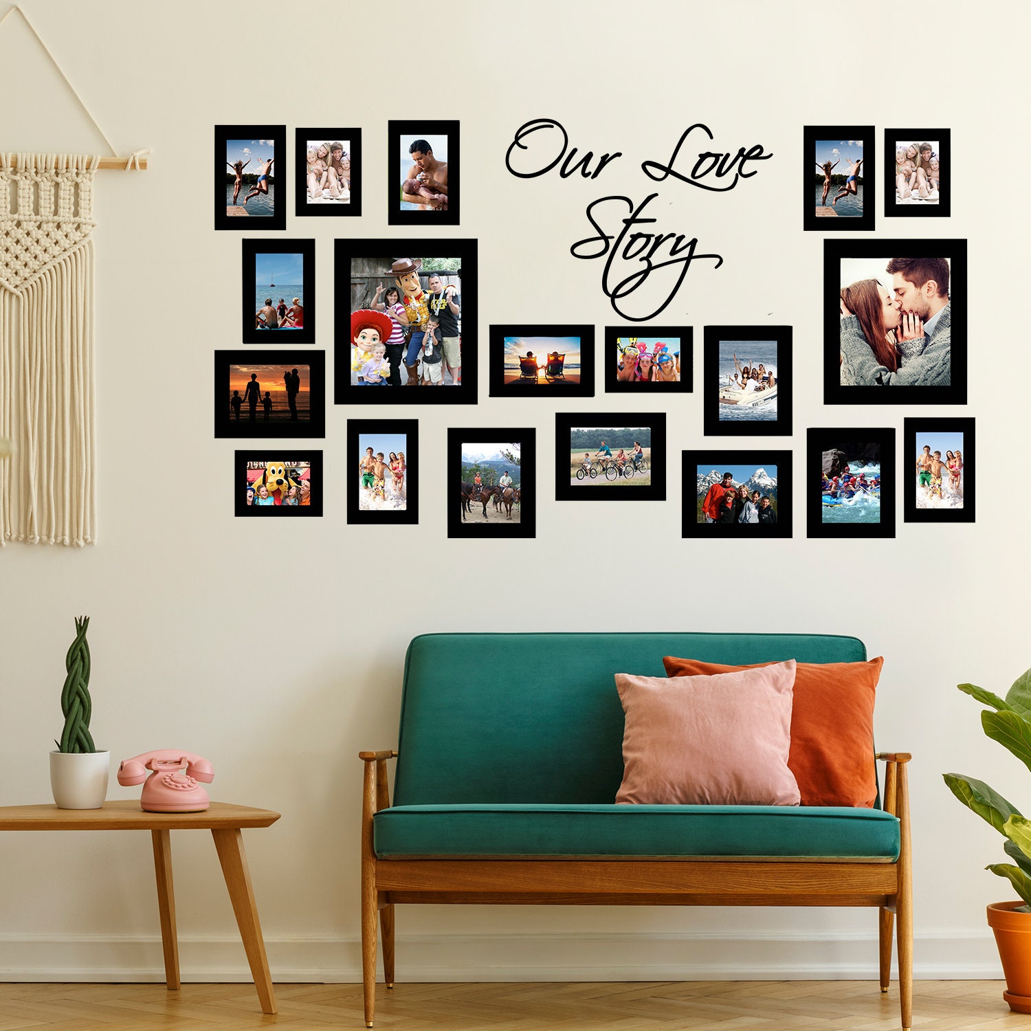 Wall Frame Sticker - Picture Frames Stickers - Photo Vinyl Decals ...