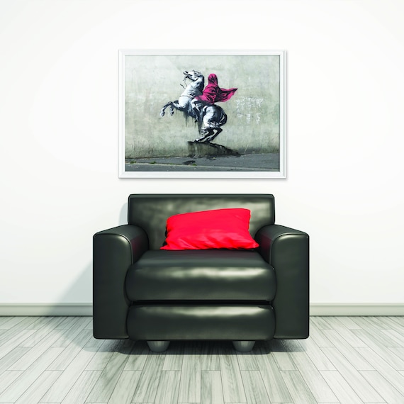 Banksy Napoleon on Horse Art Poster Print Street Graffiti - Etsy