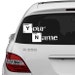 Custom Text Vinyl Sticker Made Personalized Your Name Word Header Clear ...