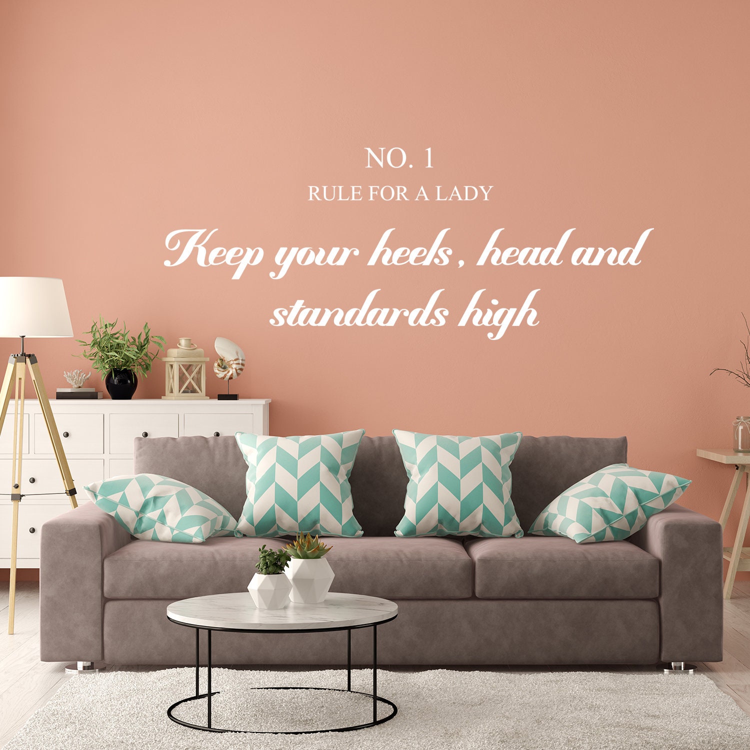Rule for A Lady Wall Sticker - True Teen Laptop Feminist Crazy Decal ...