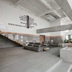 Teamwork Wall Office Sticker - Inspirational Dreamwork Makes Quotes Art ...