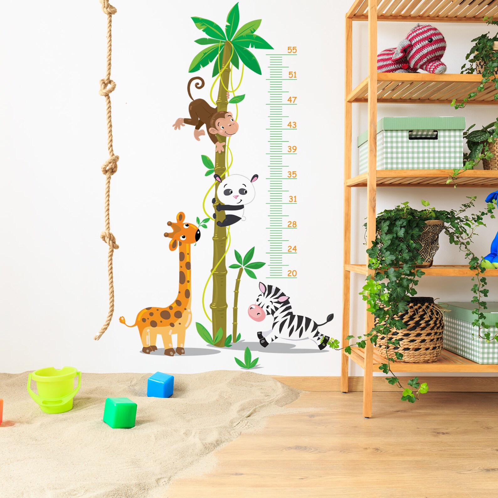 Chart Height Growth Wall Art Sticker - Nursery Kid Measurement Ruler ...