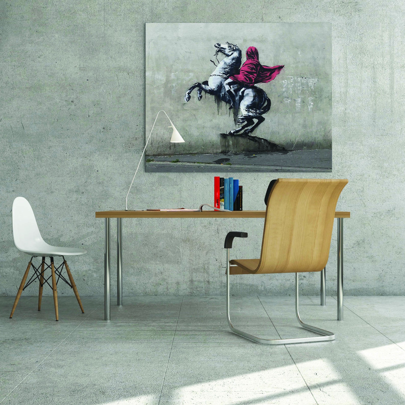 Banksy Napoleon Canvas Art Print - Graffiti Wall Decor Reproduction ...