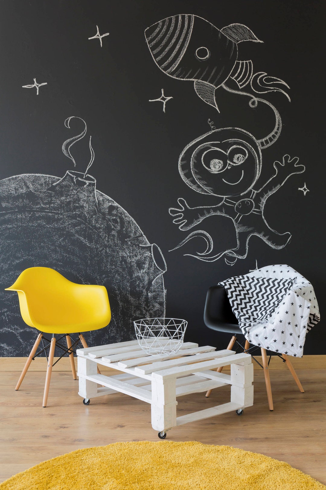 Chalkboard Wall Sticker - Large Chalk Board Decal for Kitchen Classroom ...