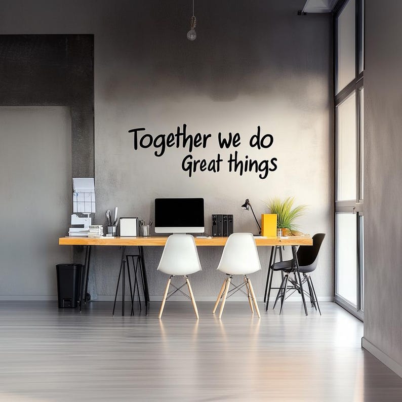 Together We Do Great Things Wall Decal | Motivational Teamwork Wall Art ...