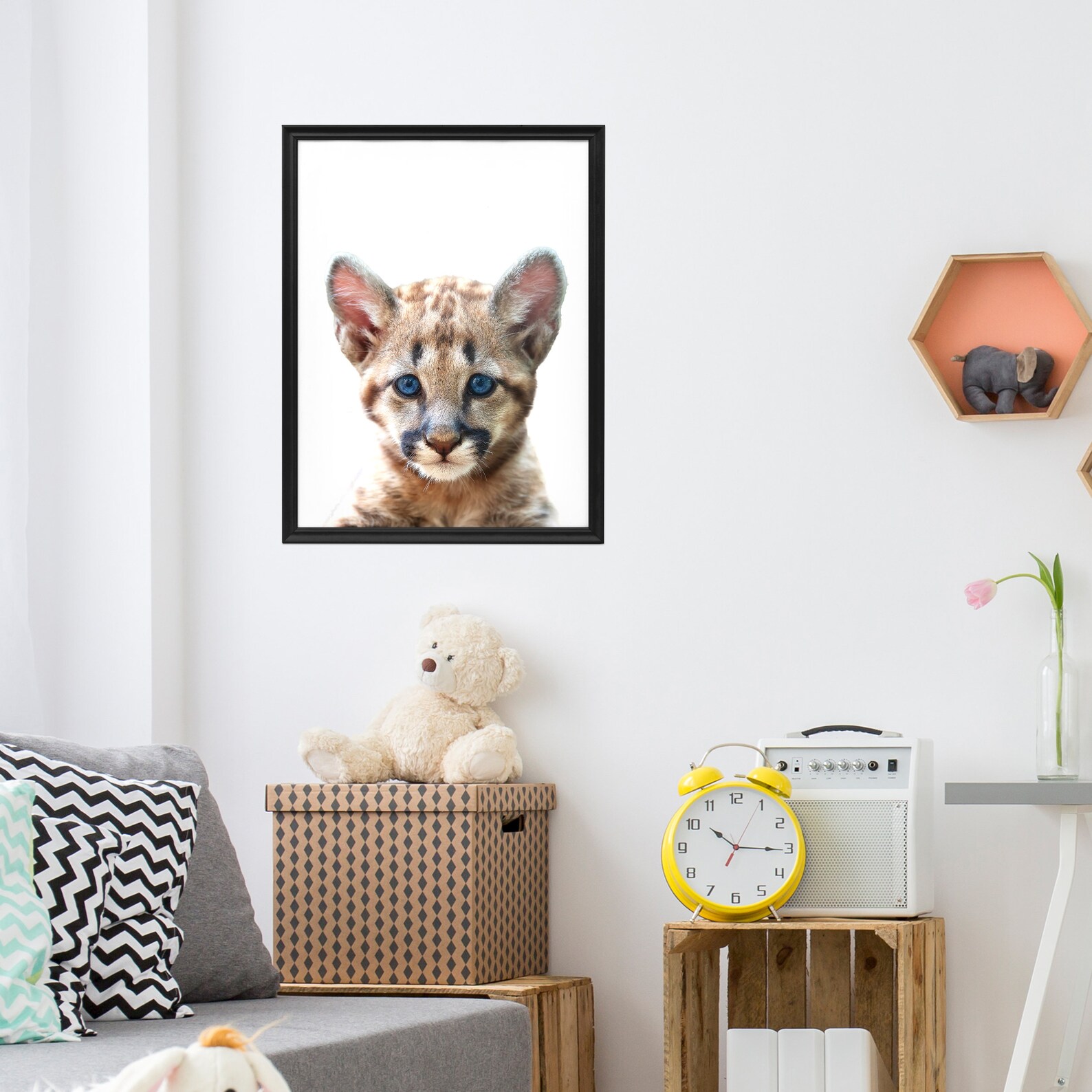 Baby Leopard Poster Wall Decor Girl Room Large Safari Jungle - Etsy