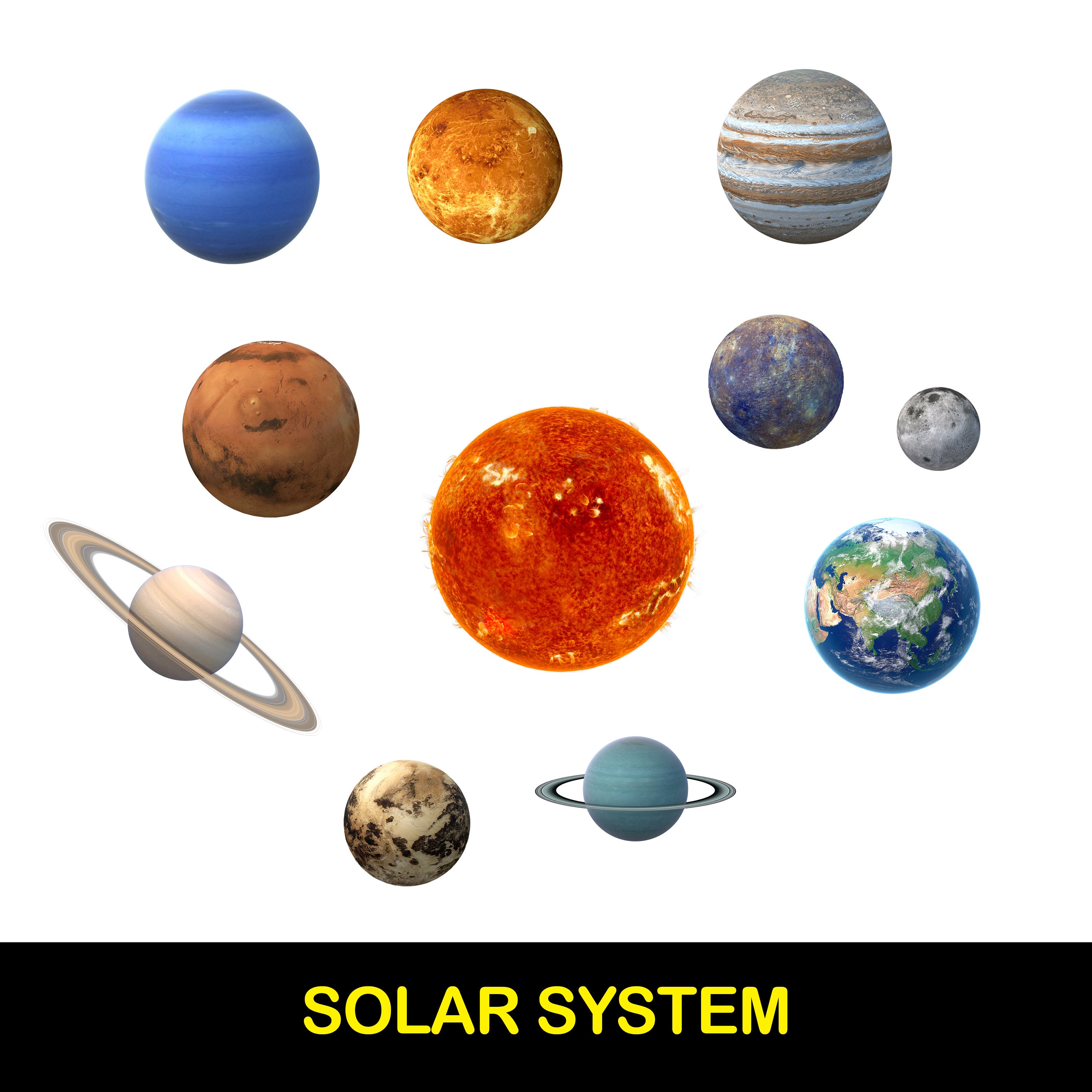 Glow in the Dark Planet Wall Decals - Solar System Glowing Sticker for ...