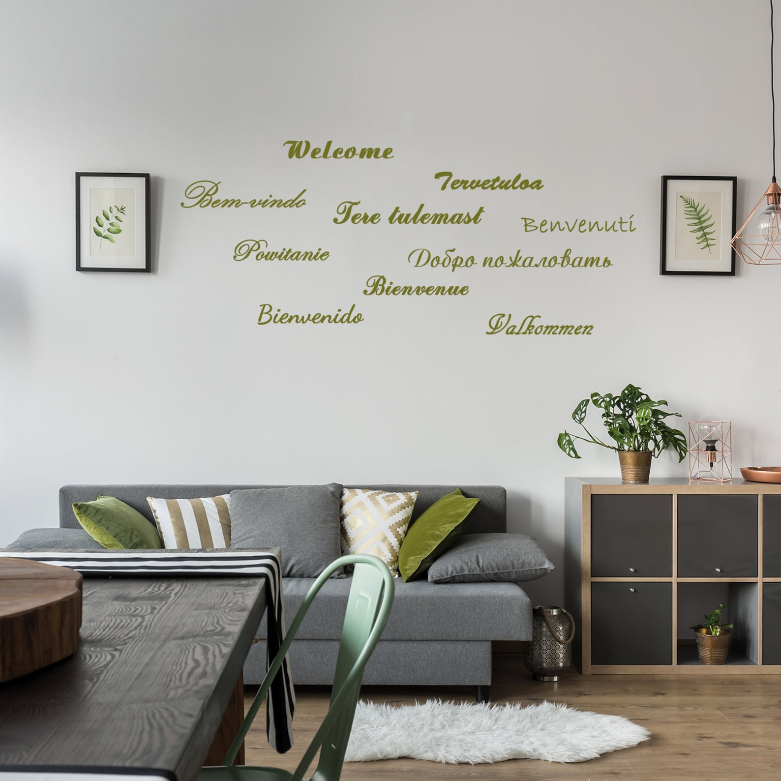 Welcome Vinyl Wall Stickers Front Door Sign Sticker Decal - Etsy