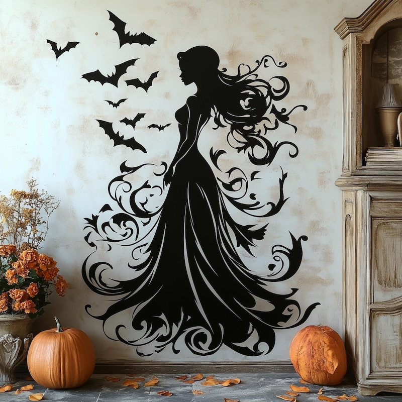 Bats Vinyl Wall Decal - Etsy