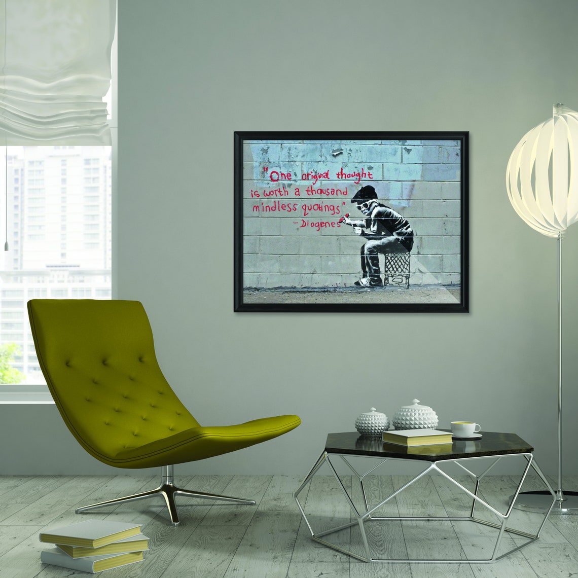 Banksy Diogenes Quote Art Wall Poster Funny Street Graffiti - Etsy