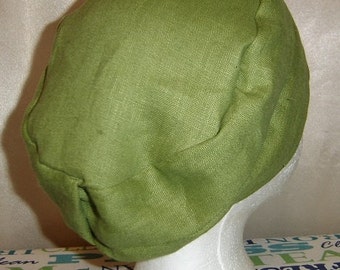 329 Natural 100% Linen Snood Cap Head Cover w/ Optional | Etsy