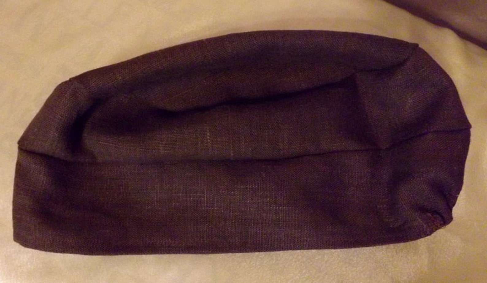 316 Chocolate Brown Solid 100% Linen Turban Snood Cap Head | Etsy