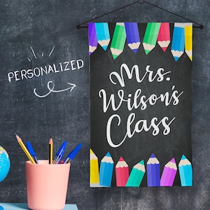 Personalized Teacher Flag, Classroom Flag, Class Flag, School Flag ...