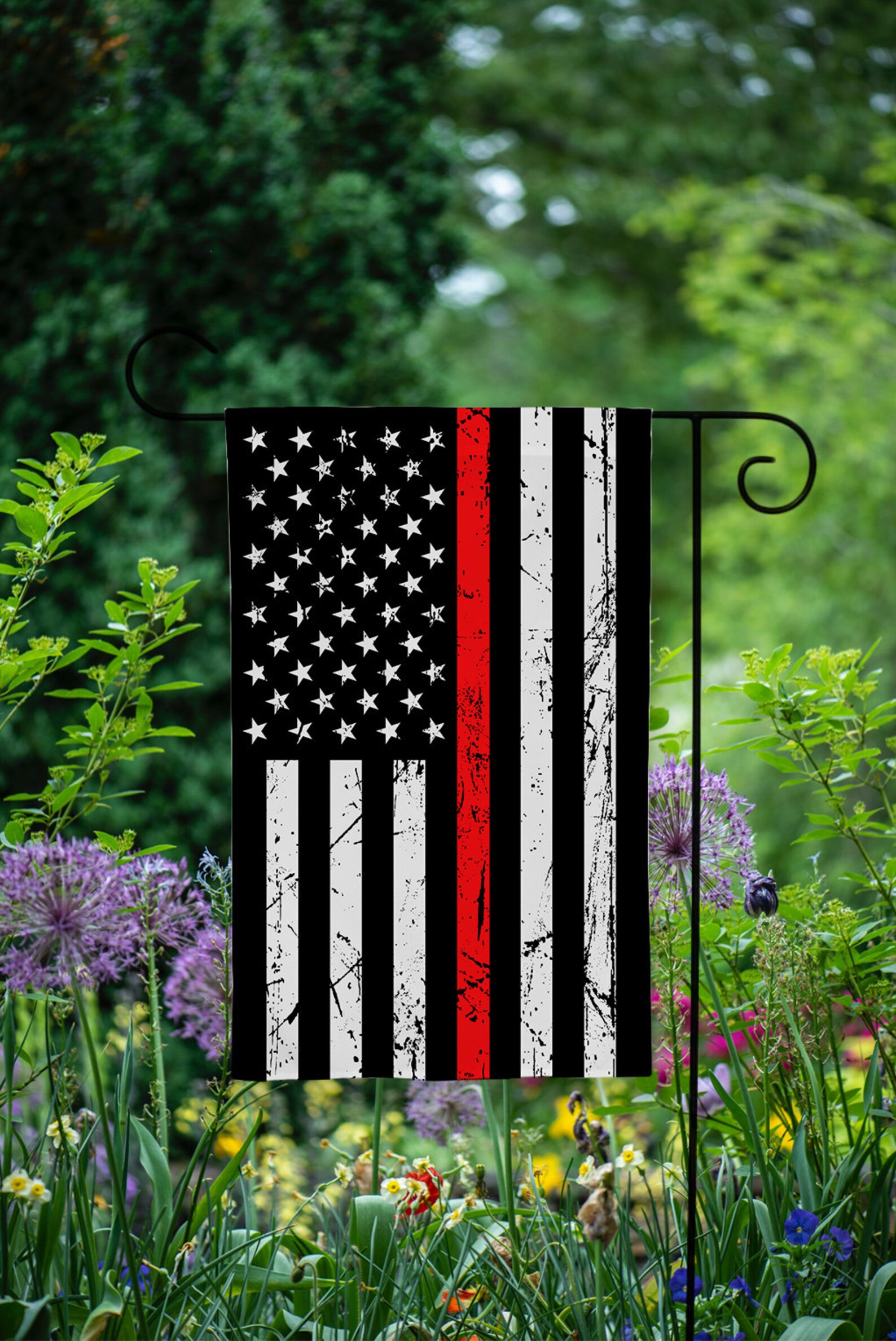Thin Red Line Flag Thin Red Line American Flag Thin Red - Etsy