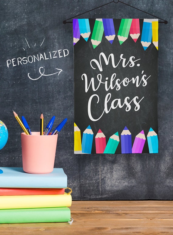 Personalized Teacher Flag Classroom Flag Class Flag School | Etsy